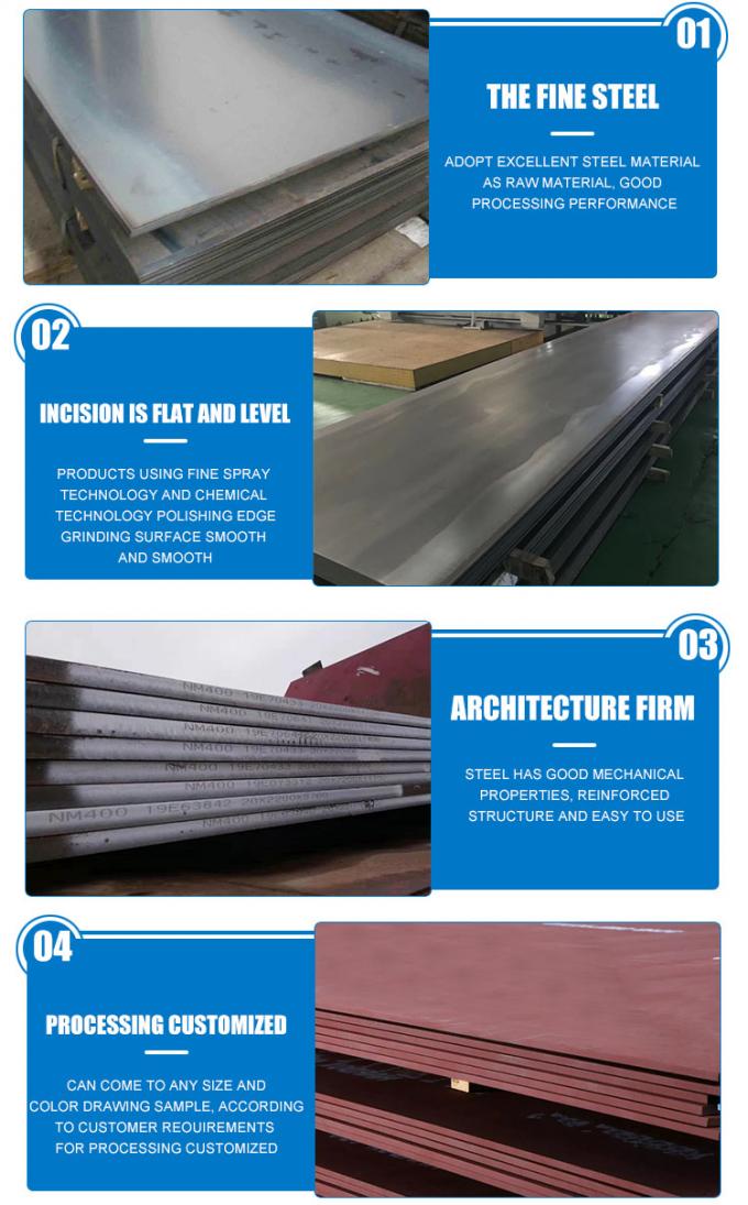 High Hardness Steel Wear Plate Sheets NM400 450 500 550 600 Abrasion ...
